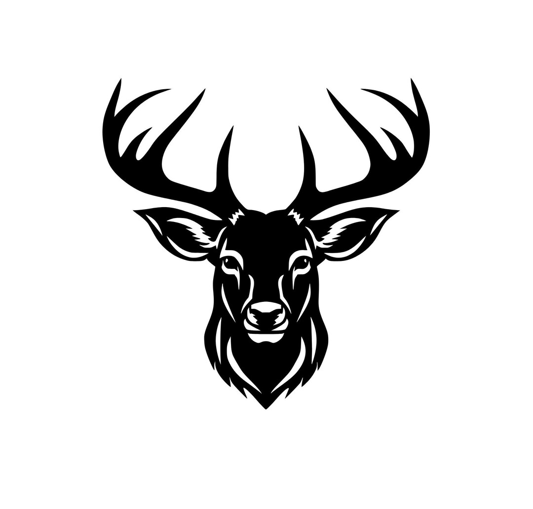 Deer Head Decal | Deer Decal for Cars, Tumblers, Laptops & More | Stag ...