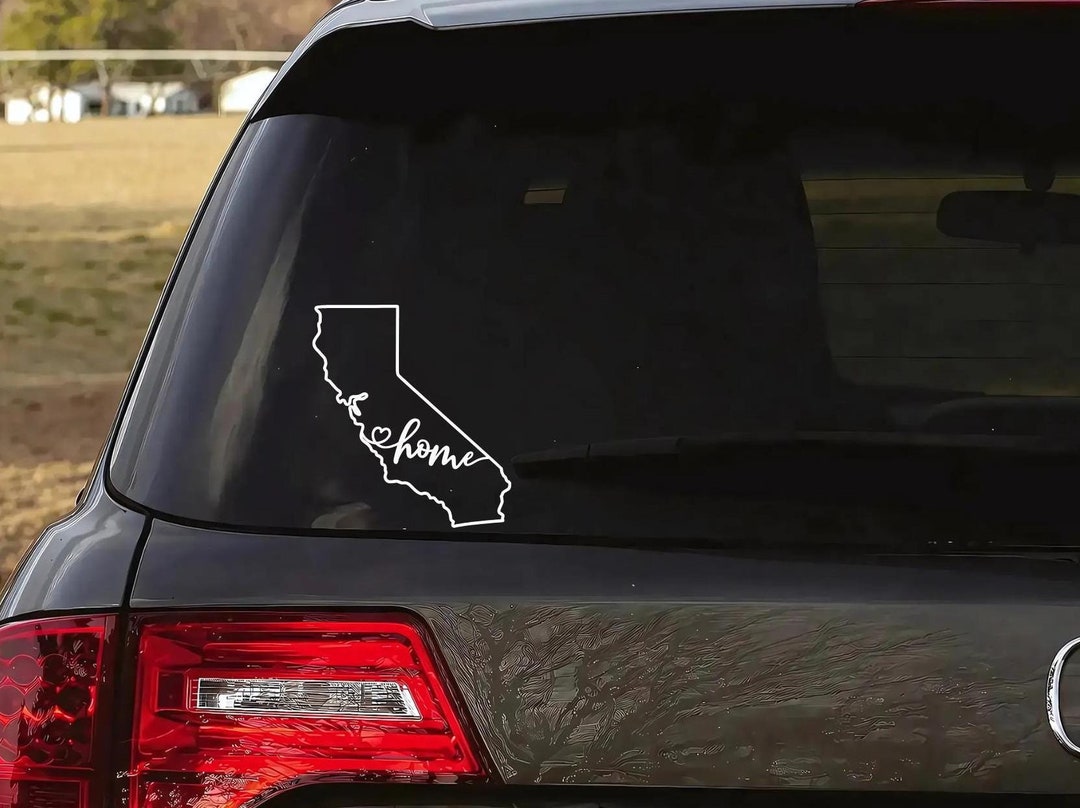 California Home State Decal | Multiple Designs | CA Sticker ...