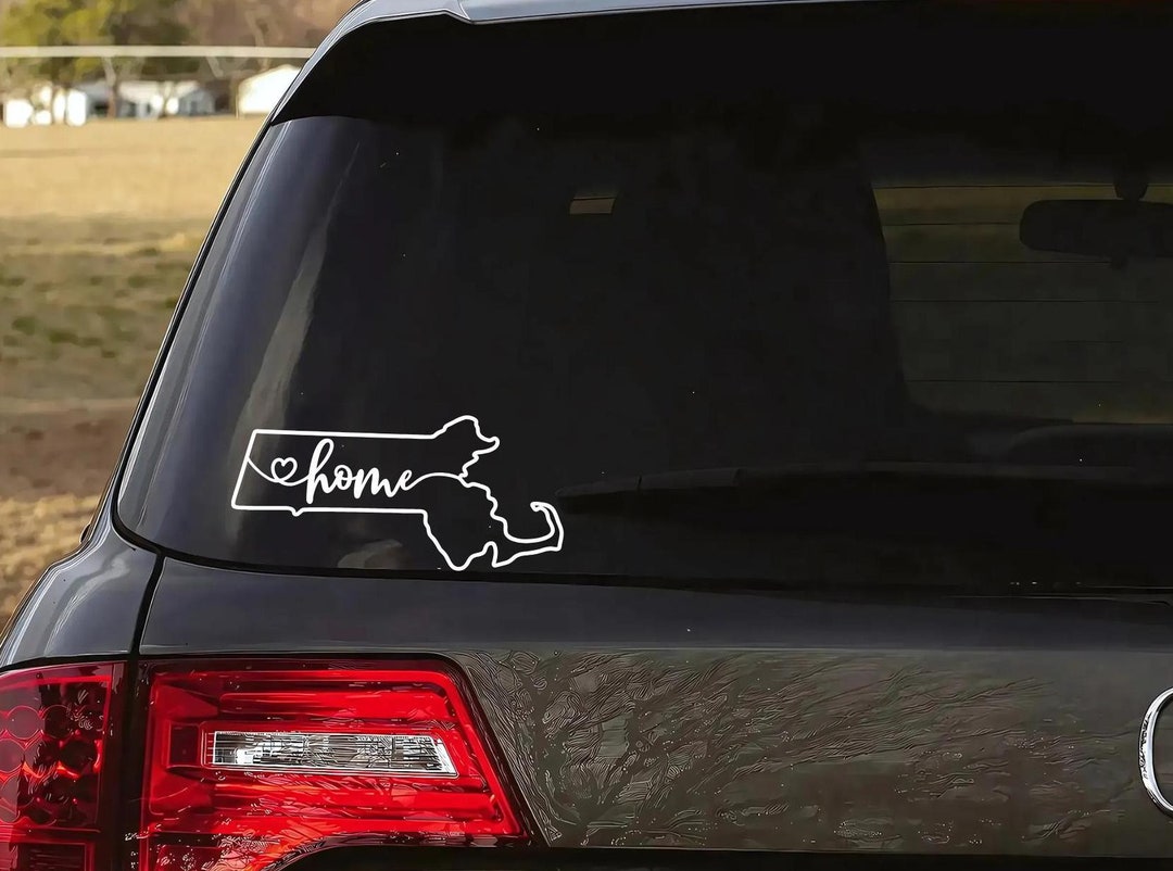 Massachusetts Home State Decal | Massachusetts Sticker | Massachusetts ...