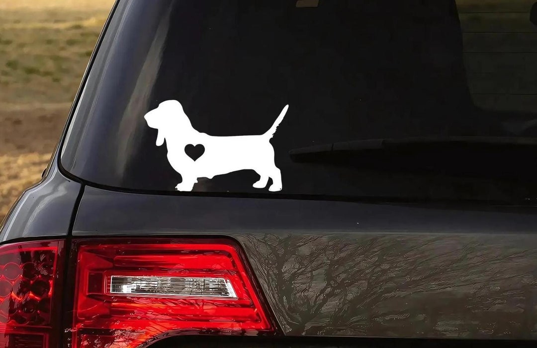 Basset Hound Decal for Cars, Tumblers and More | Basset Hound Vinyl ...