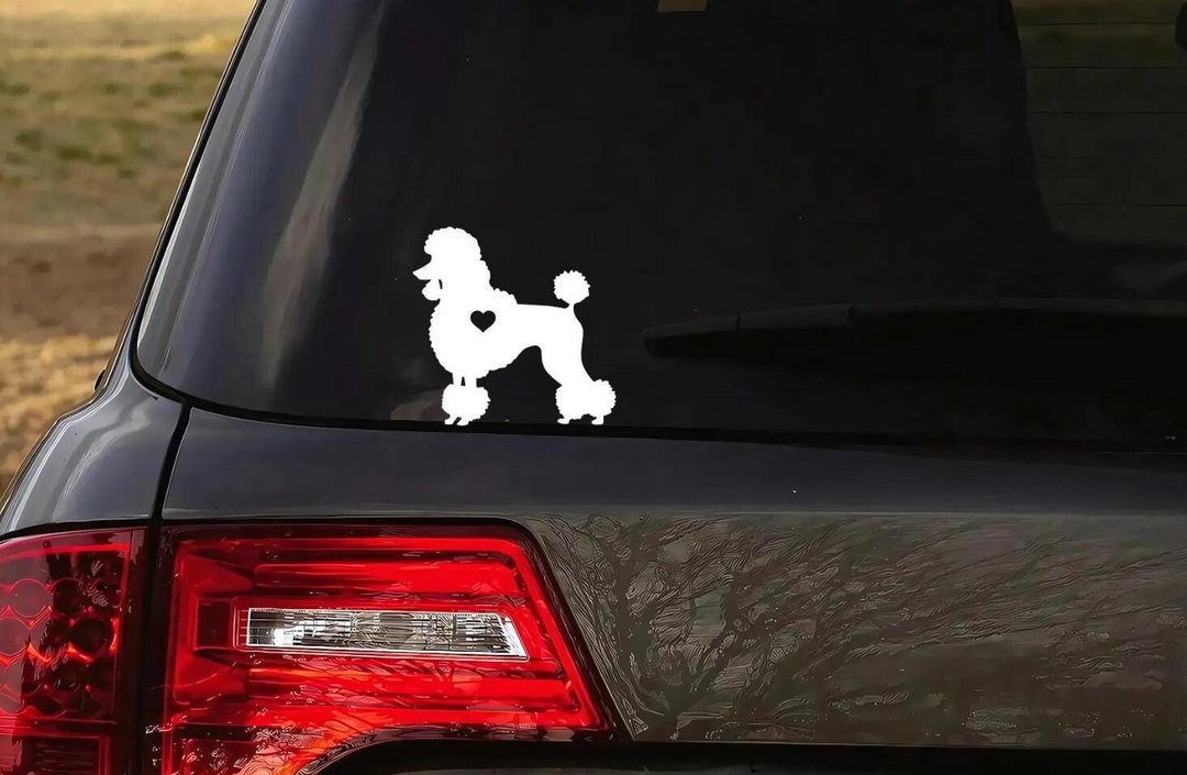 Poodle Decal for Cars, Tumblers and More | Poodle Vinyl Sticker ...
