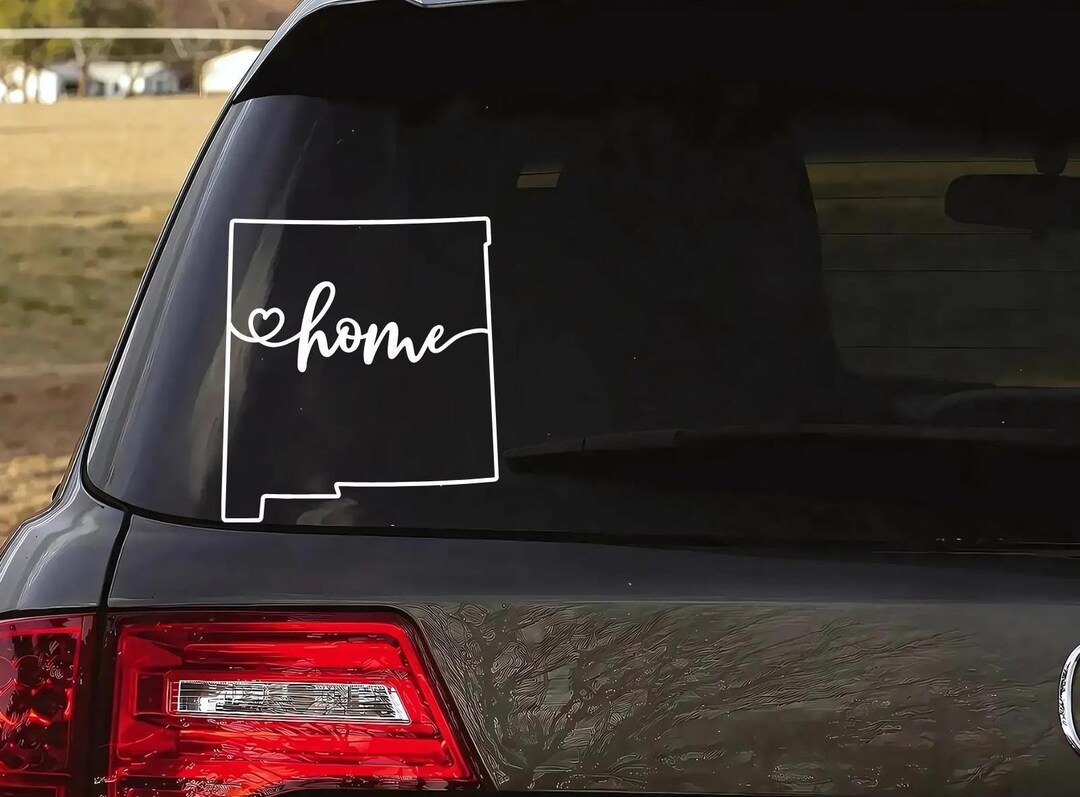 New Mexico Home State Vinyl Decal: NM Outline Die Cut Sticker, Multiple ...