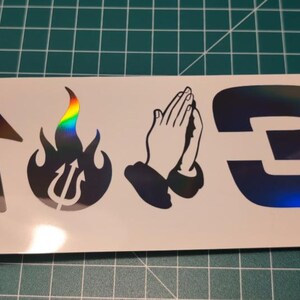 Raise Hell Praise Dale Car Vinyl Decal: Funny Racing Stickers for Cars ...