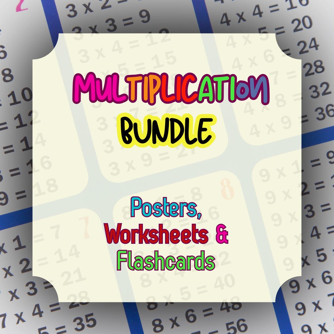 Multiplication Chart Printable + 5 Bonus Worksheets | Fun & Easy Math ...