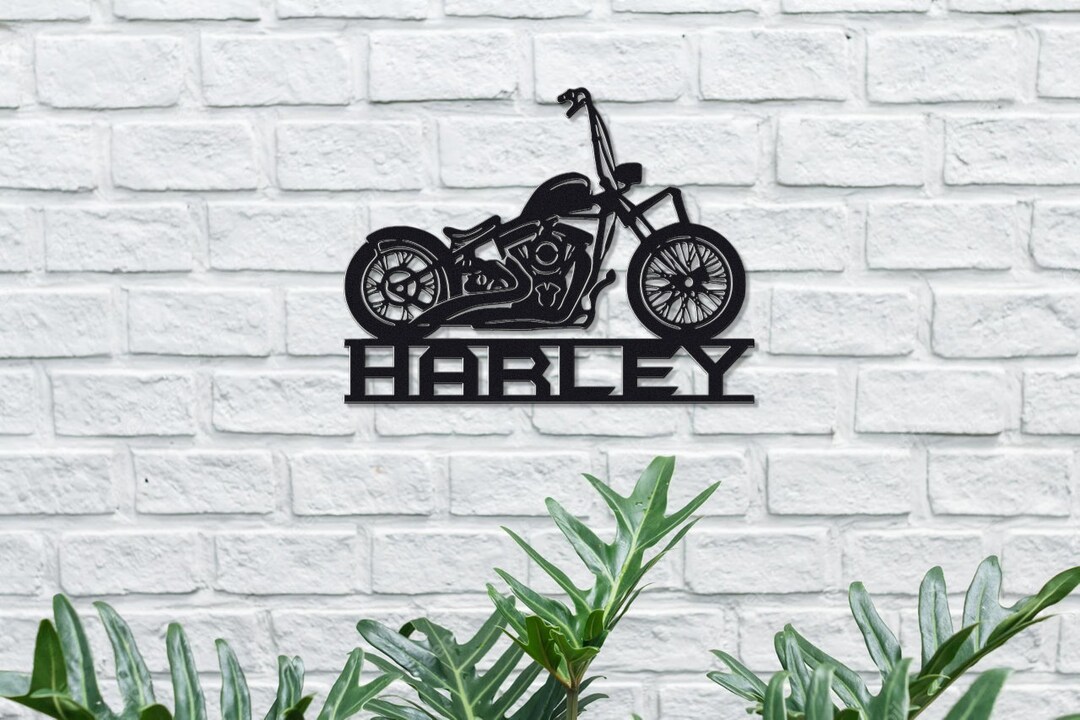 Die Cut Custom Metal Harley Biker Sign - Etsy