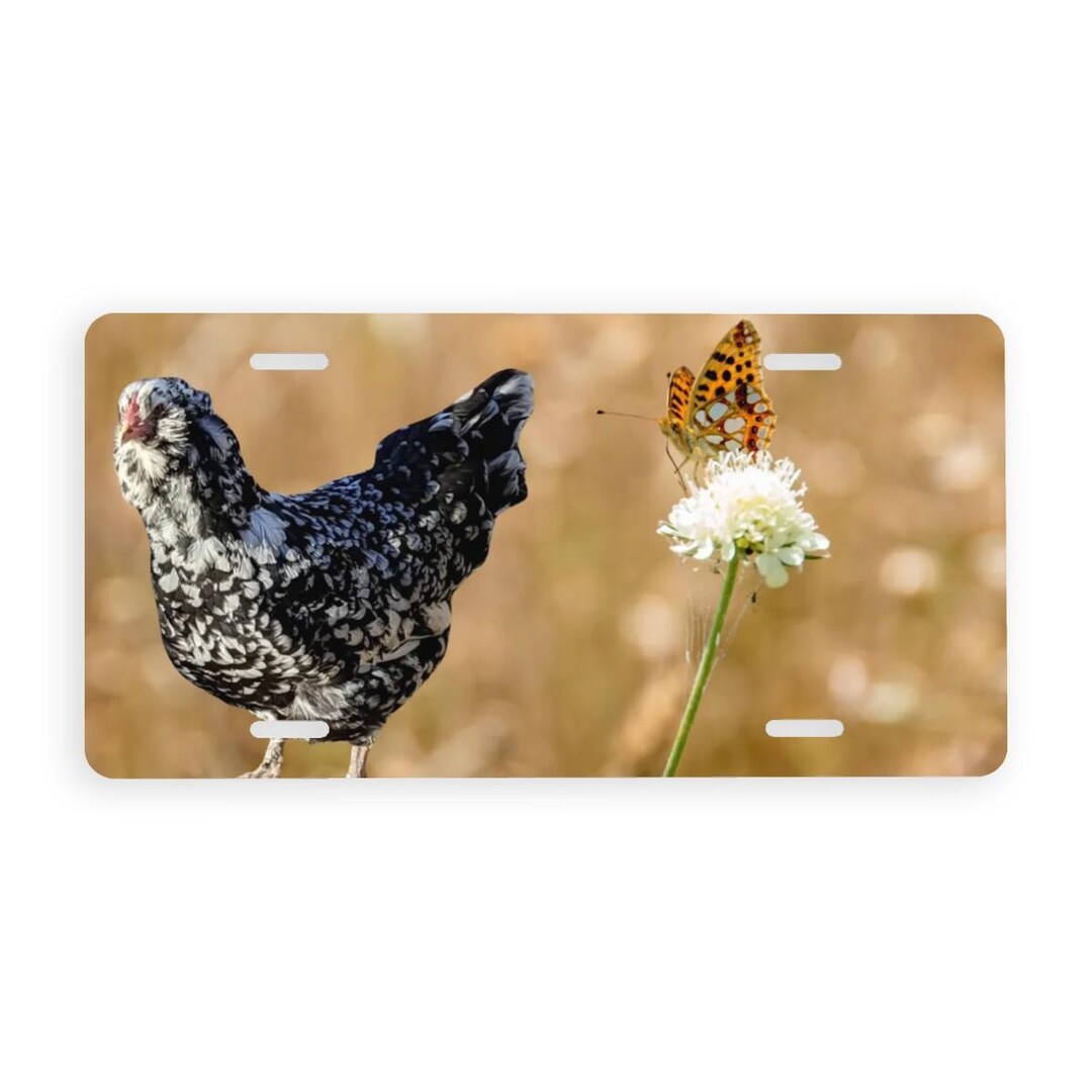 Mottled Ameraucana Chicken License Plate - Etsy