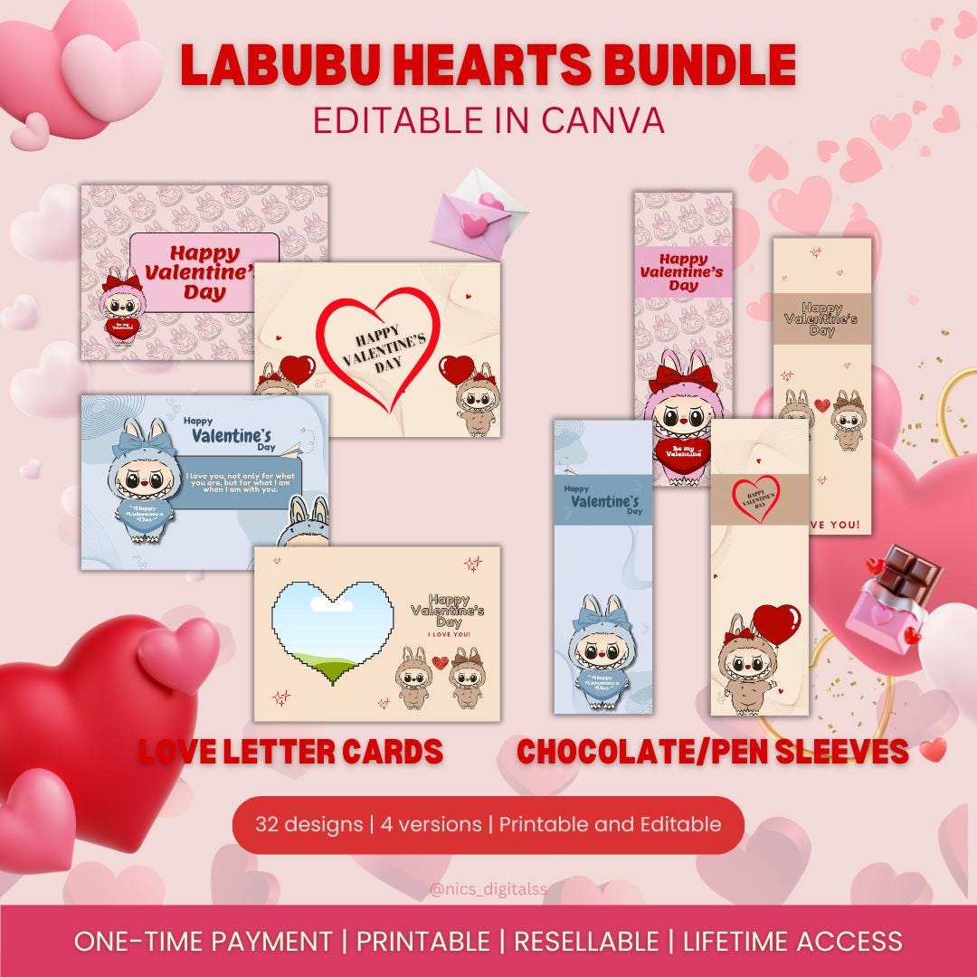 LABUBU HEARTS BUNDLE | Valentine’s Gifts | Valentine’s Cards | Couple ...