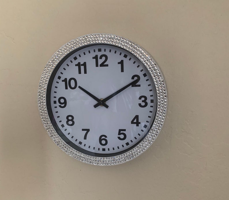 Bling Rhinestone Embellished 9 Clock - Etsy