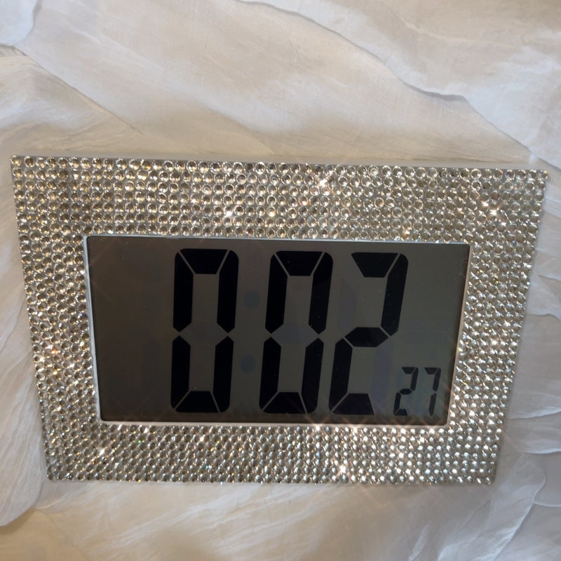 Rhinestone Clock - Etsy