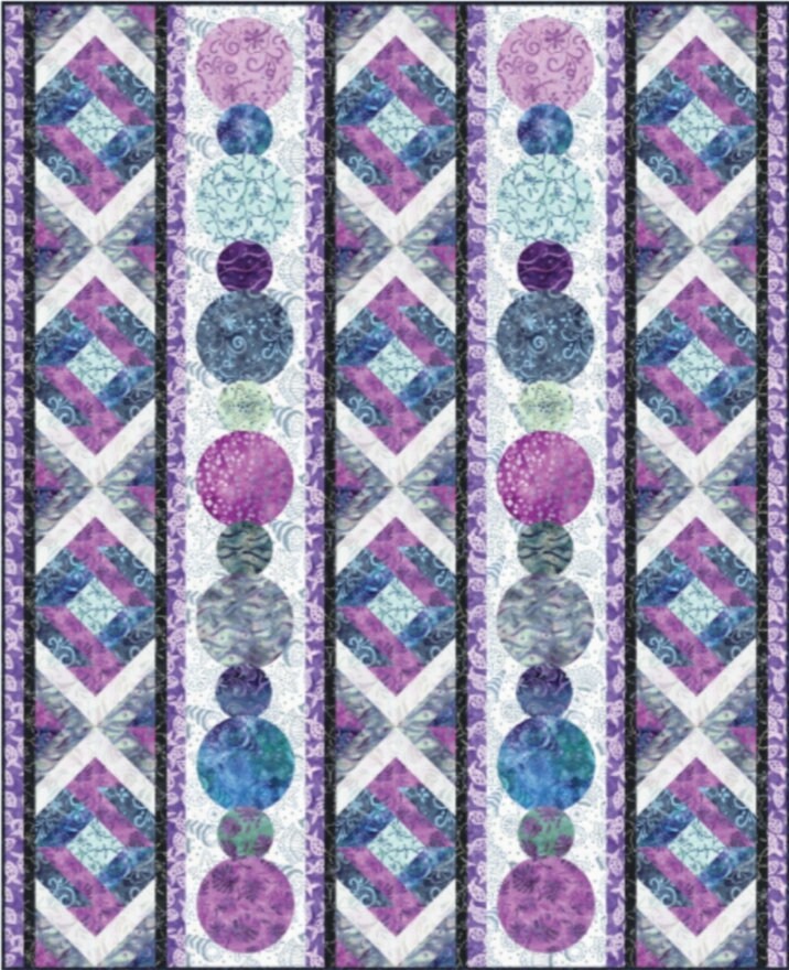 Raspberry Sherbet Quilt Kit by the Whimsical Workshop. Bejeweled Batiks ...