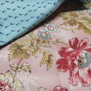 Super Bloom Fabric Fat Quarter: Shabby Chic Romantic Floral Cotton - Etsy