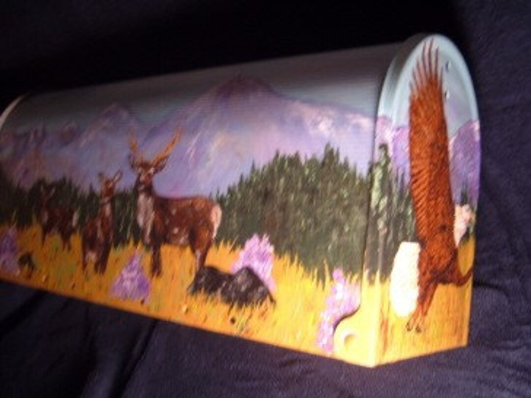 Elk and Eagle Mailbox - Etsy