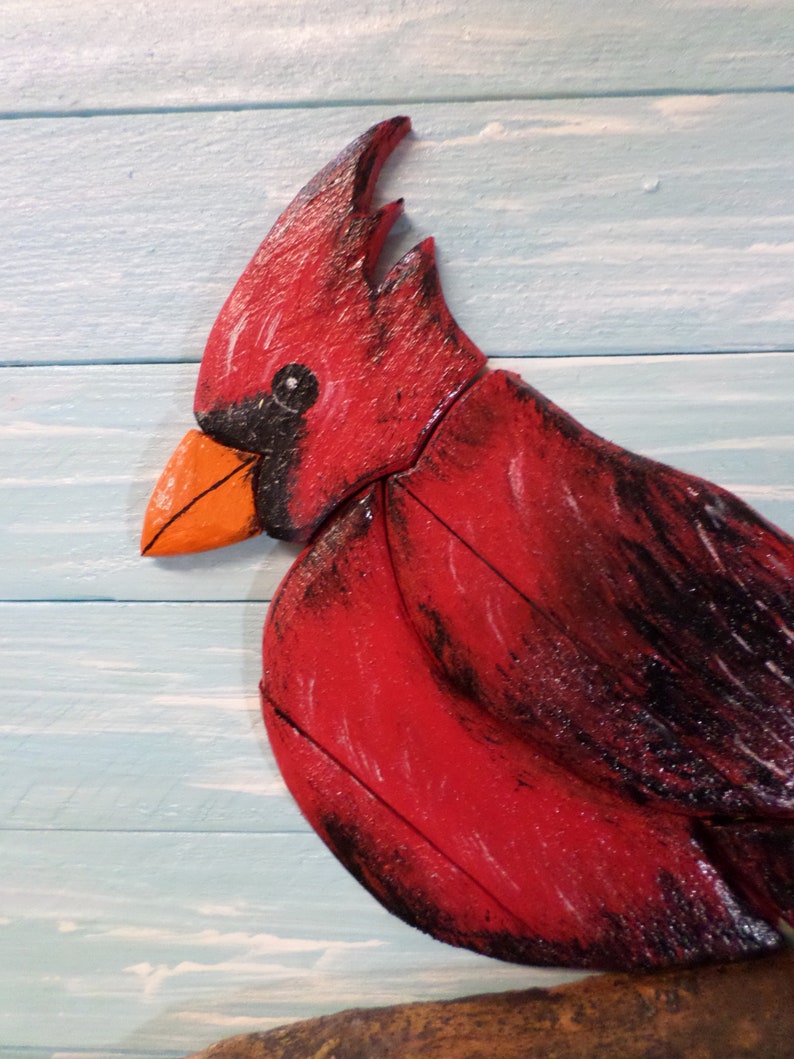 Cardinal, Cardinal Wood Picture, Cardinal on Branch, Red Cardinal ...
