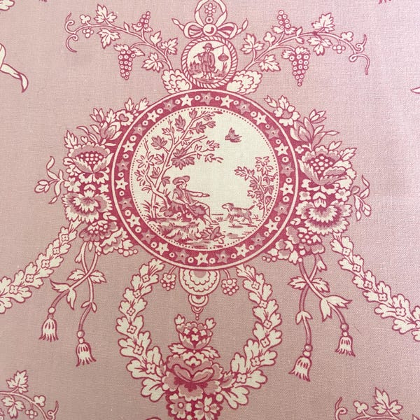 Pink Toile Curtains - Etsy