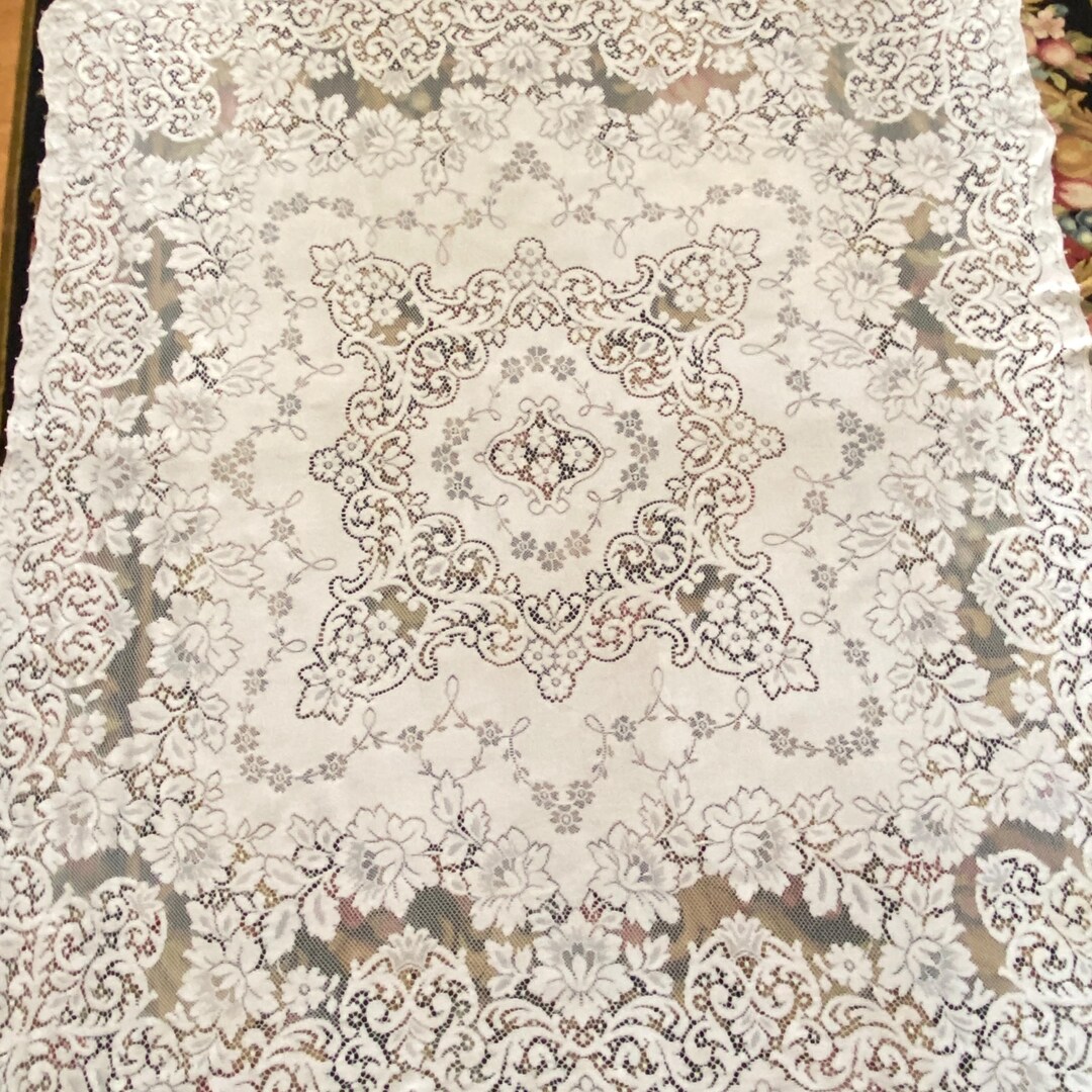 Quaker Lace Tablecloth Traditional Pattern in Silky Cream Cotton, 65 by ...