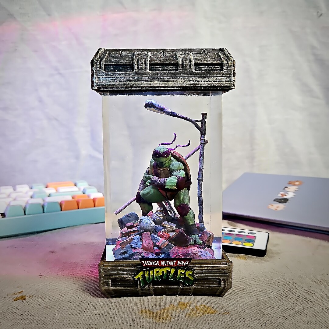 Mutant Ninja Night Light, Custom Night Light, Table Lamp, Custom Desk ...