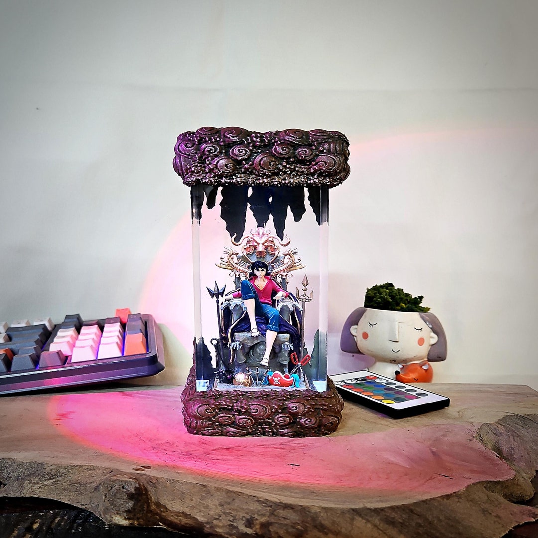 Anime Chibi Night Light, O.P LUF .FYY KING Custom Night Light, Table ...