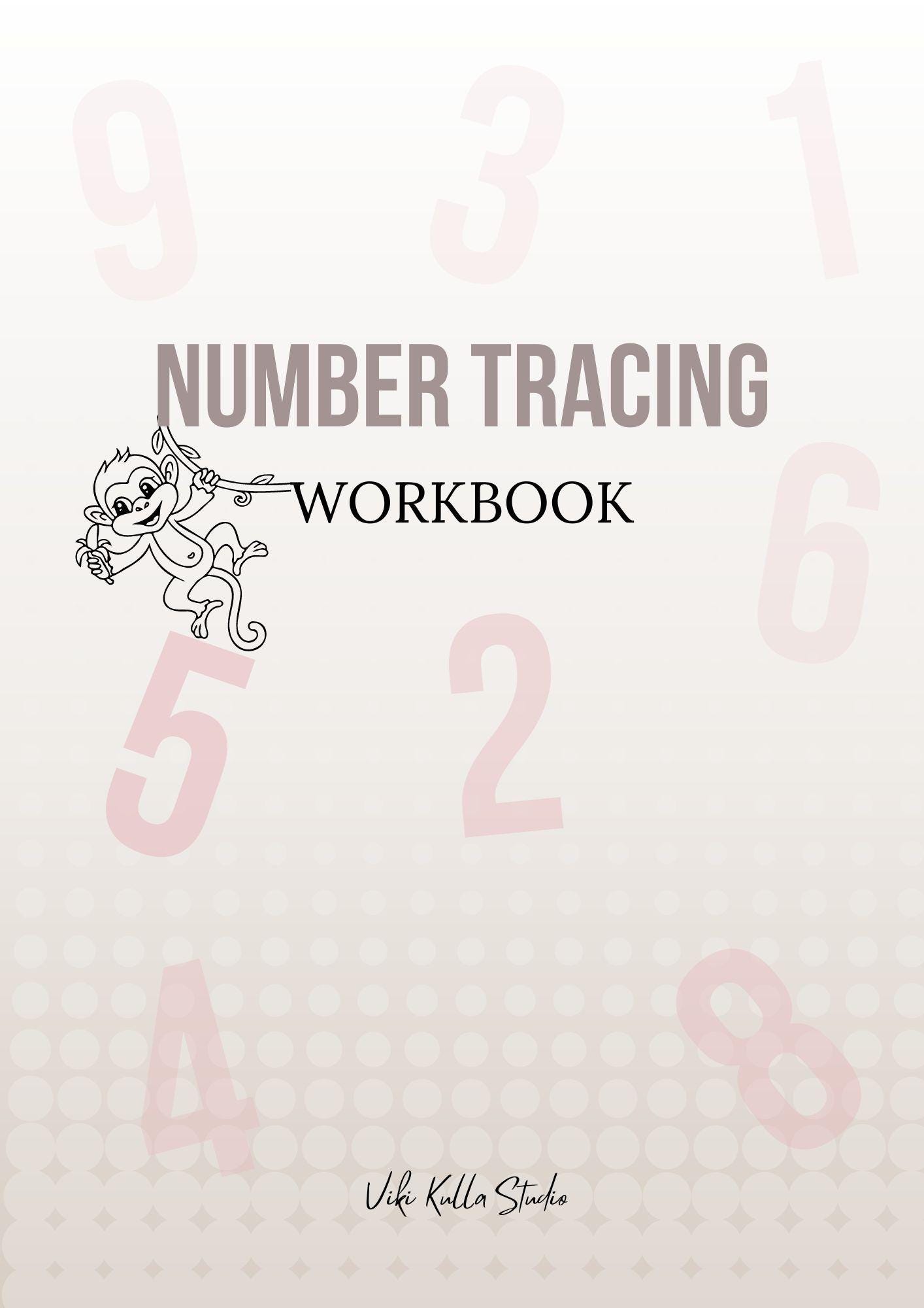 20 Number Tracing Workbook, Printable PDF for Children, Great Gift for ...