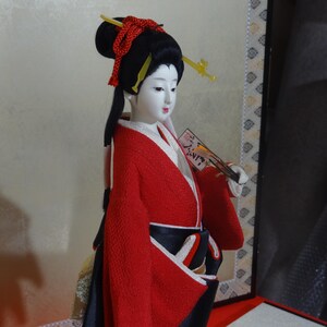 Excellent Sukiyo Japanese Doll "Kyo Fuzei" Silk Kimono 46cm Traditional ...