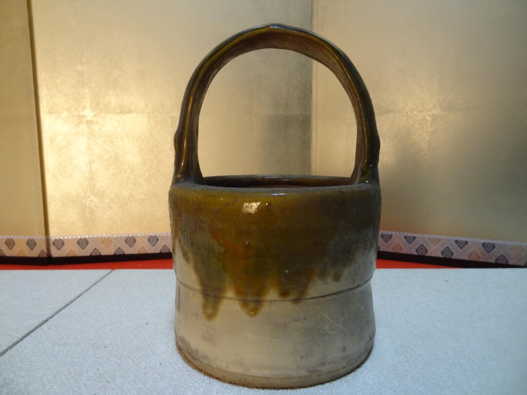Japanese Traditional Ceramic Hand Warmer Hibachi With Ash 16x16xh24cm ...