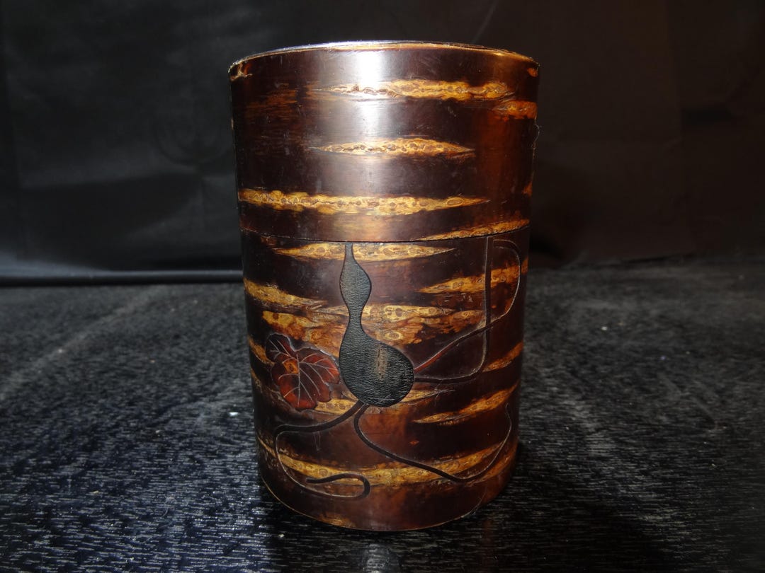 Japanese Cherry Bark Tea Caddy | Kaba Zaiku Handmade Tea Container ...