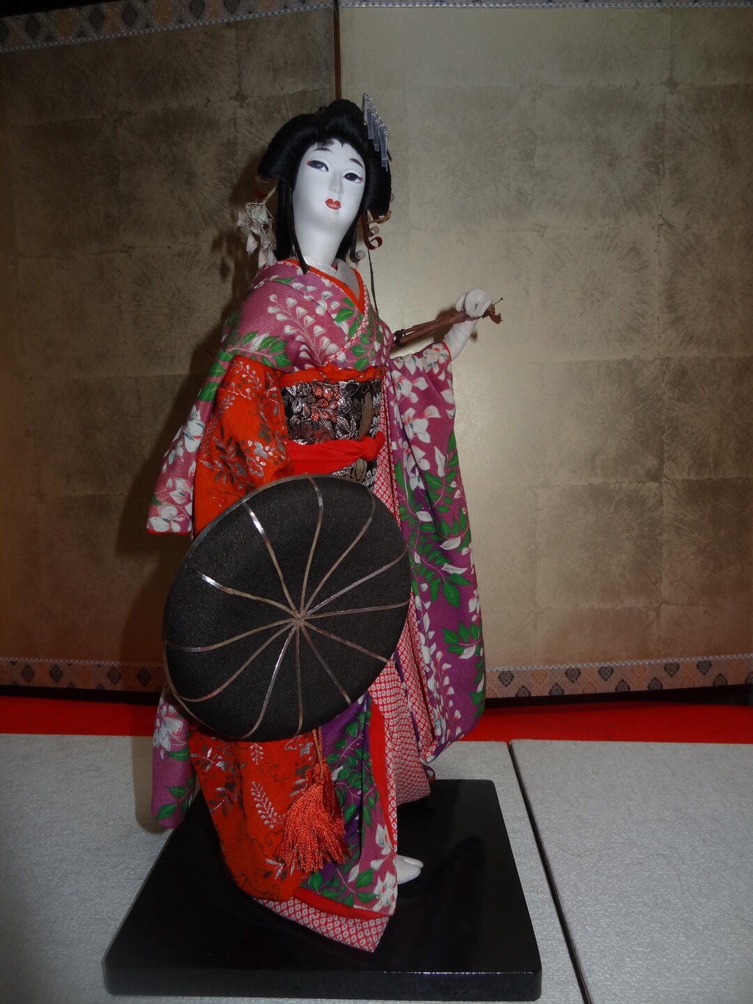 Antique Japanese Traditional Doll - Wisteria Maiden (fuji Musume), 44cm ...