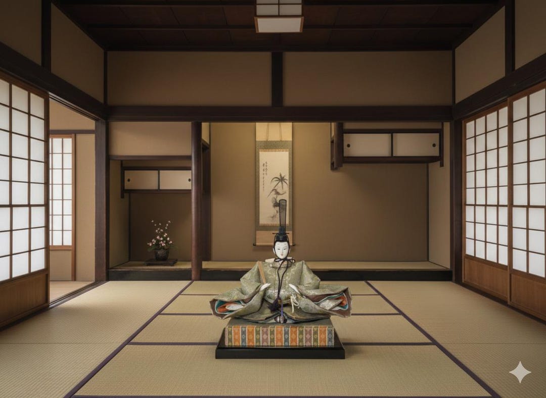 Traditional Japanese Hina Doll - Emperor Doll | Silk Kimono | Handmade ...
