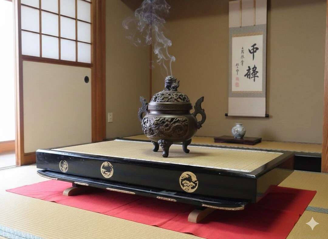 Japanese Tatami Display Stand – Traditional Wooden Platform for Bonsai ...
