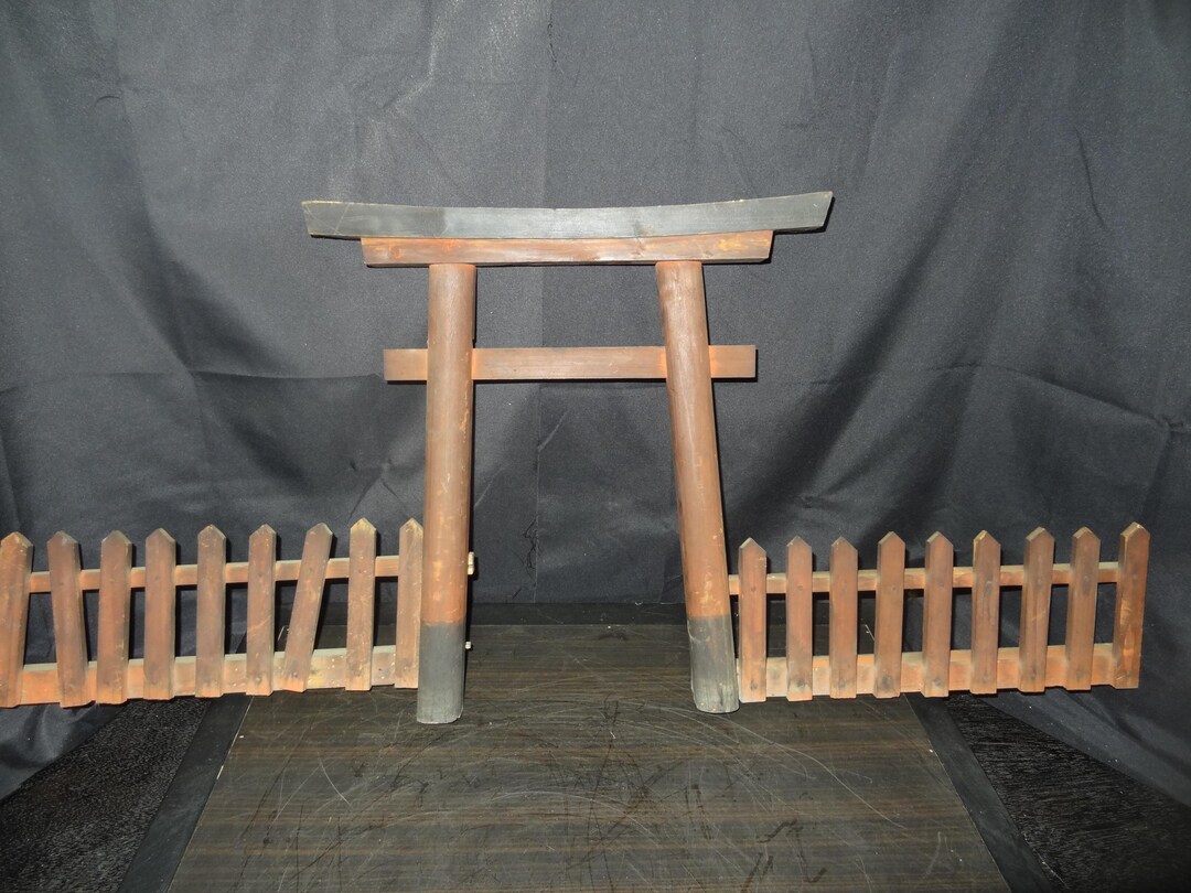 Vintage Japanese Mini Wooden Torii Gate | Handcrafted Shinto Shrine ...
