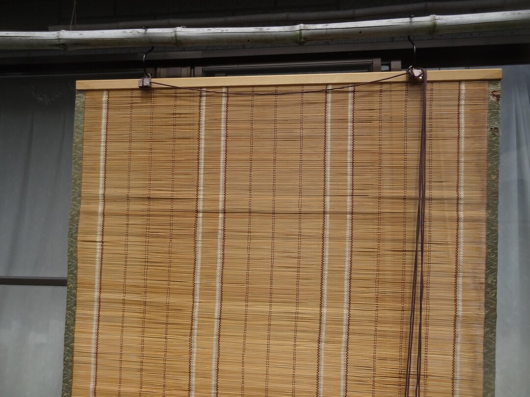 Japanese Antique Bamboo Sudare Blind 162x88cm | Traditional Handcrafted ...