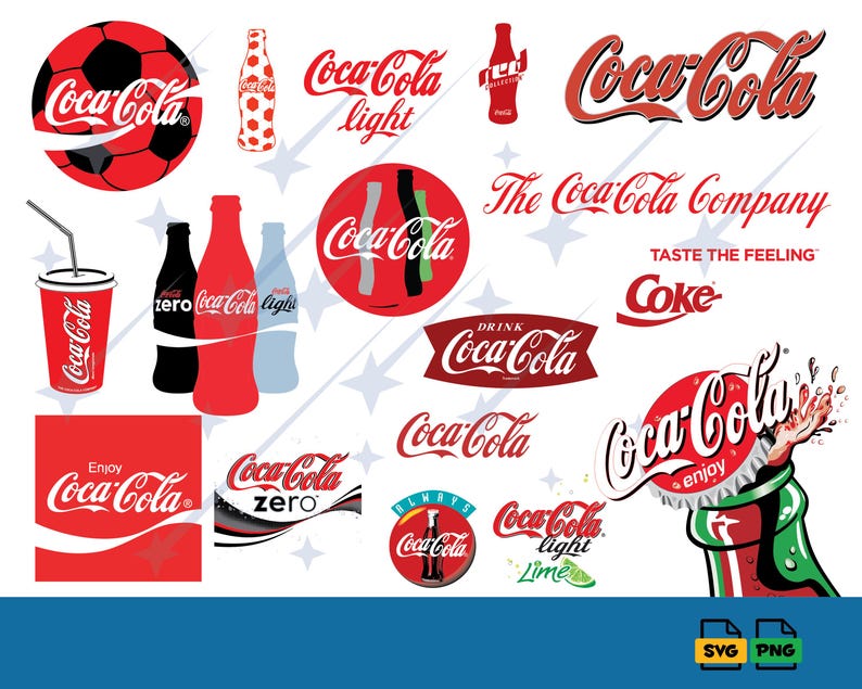 Coca Cola SVG and PNG Files - Etsy