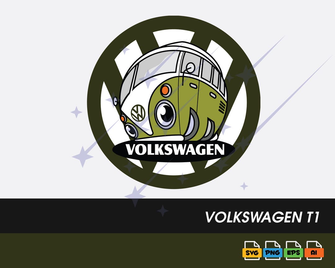 Volkswagen T1 SVG and PNG Files - Etsy