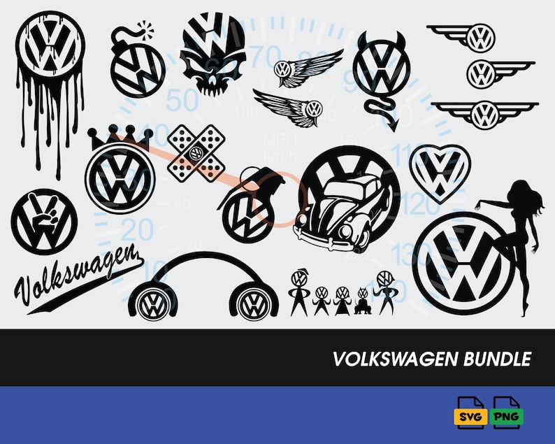 VOLKSWAGEN SVG and PNG Files 3 - Etsy