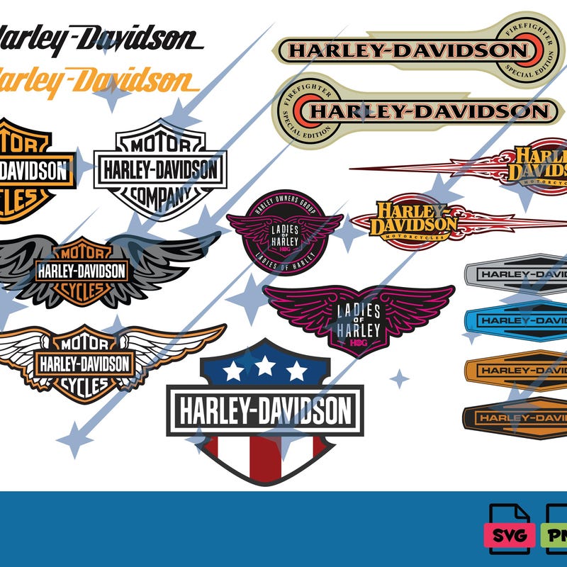 Harley Davidson Svg - Etsy