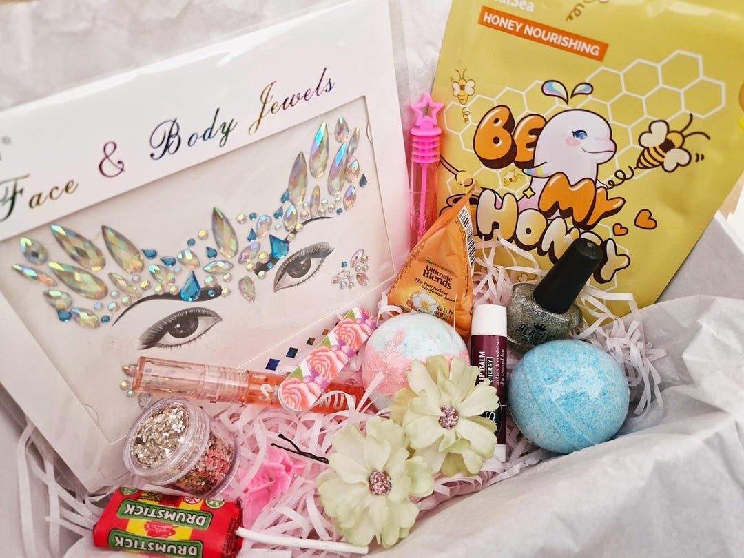 Kids Pamper Box Hamper Gift Children's Spa Package + Personalisation ...