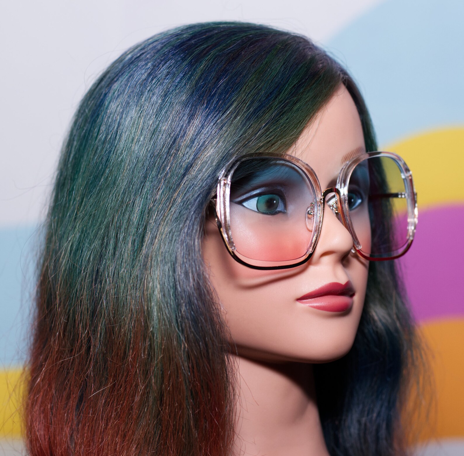 Retro Oversized Sunglasses Pastel Fade Lenses Bohemian Dream - Etsy