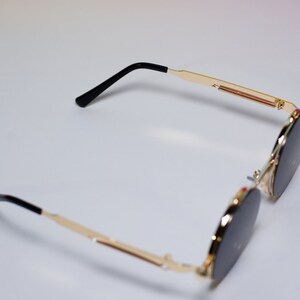 Retro Round Flip up Sunglasses Double Bridge - Etsy