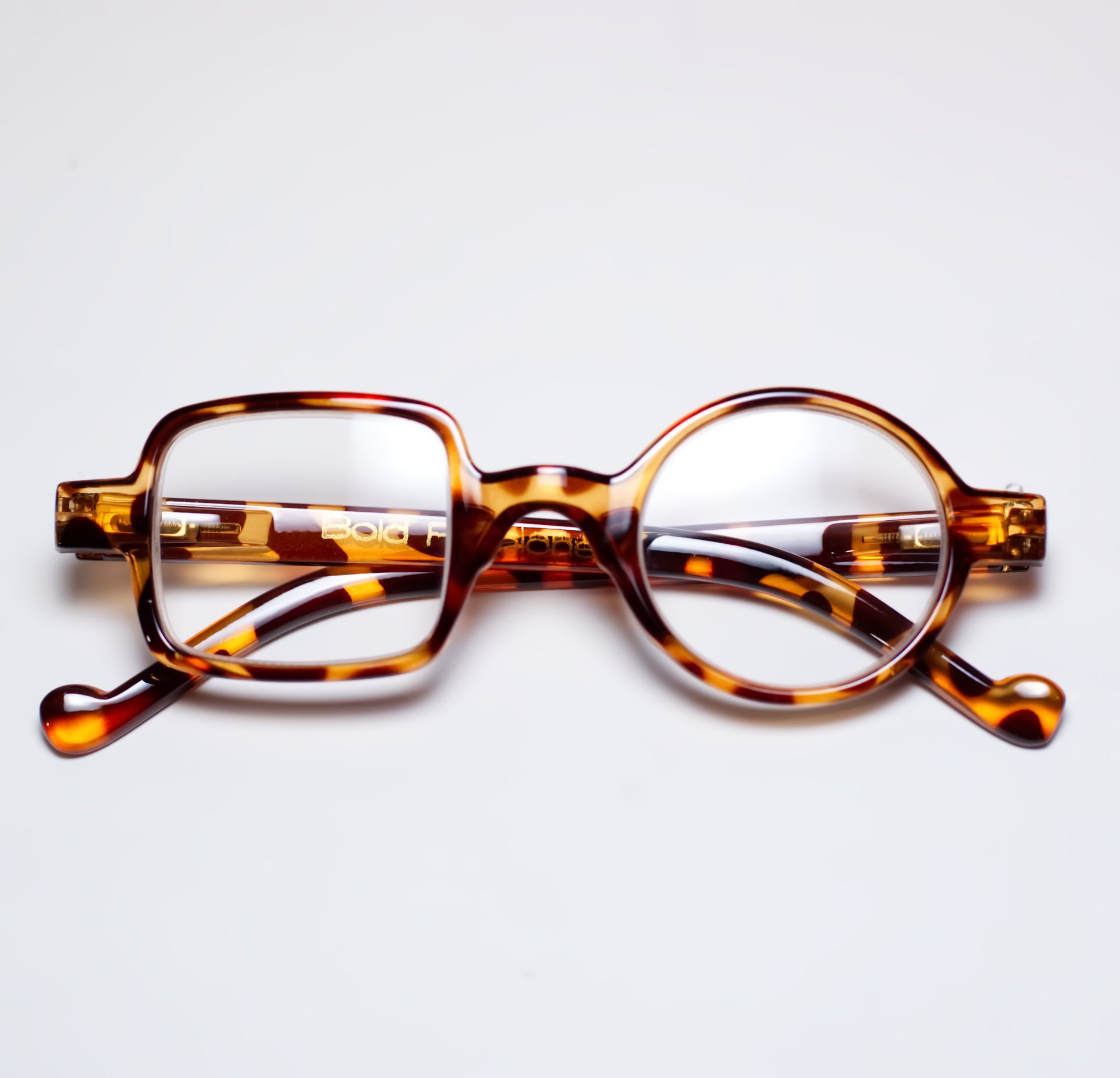 Retro Brown Quirky Reading Glasses the Indecision - Etsy