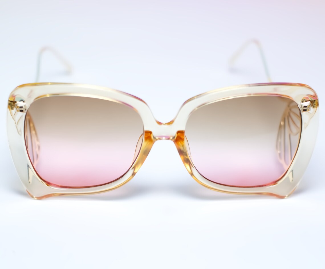 70s Flutter Retro Oversized Butterfly Sunglasses Vintage 70s - Etsy