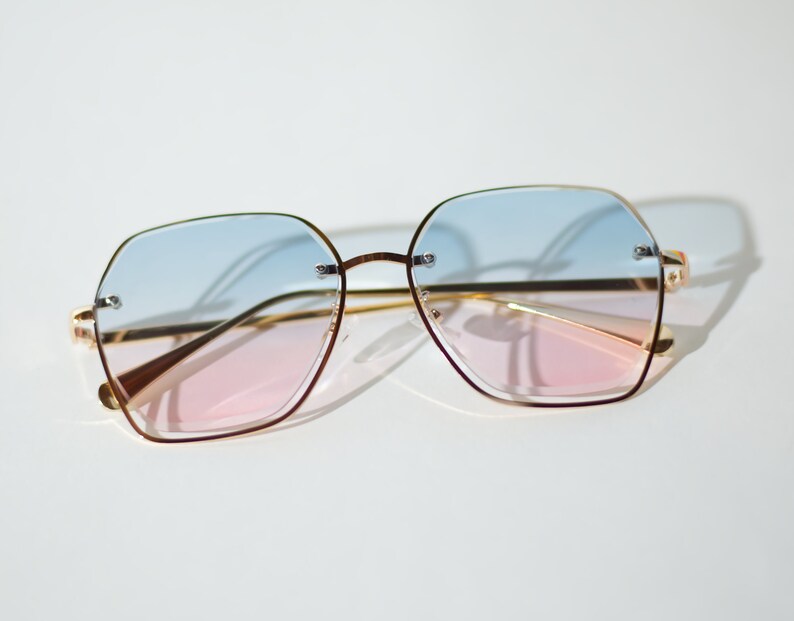 Retro Oversized Floating Lens Sunglasses the Bianca J 70s - Etsy