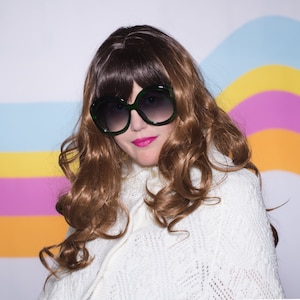 Retro Black Oversized Round Sunglasses | the Keane 60s Vintage Inspired ...