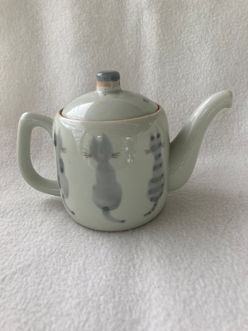 Vintage Kiyo Japanese Porcelain Adorable Cat Kitty Personal - Etsy