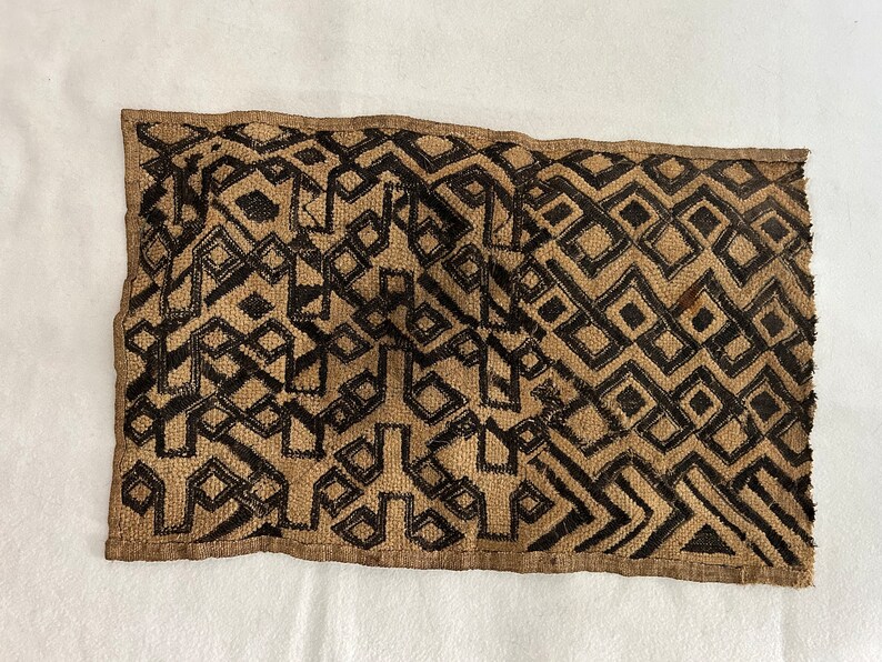 Antique African Textile Woven Raffia Kuba Mud Cloth - Etsy