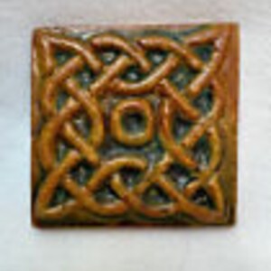 Vintage Art Pottery Artist Signed Celtic Knot Backsplash Tile - Etsy