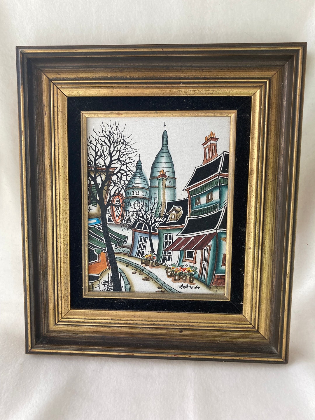 Original Artist Signed Robert Scott Paris Street Scene Oil Painting - Etsy