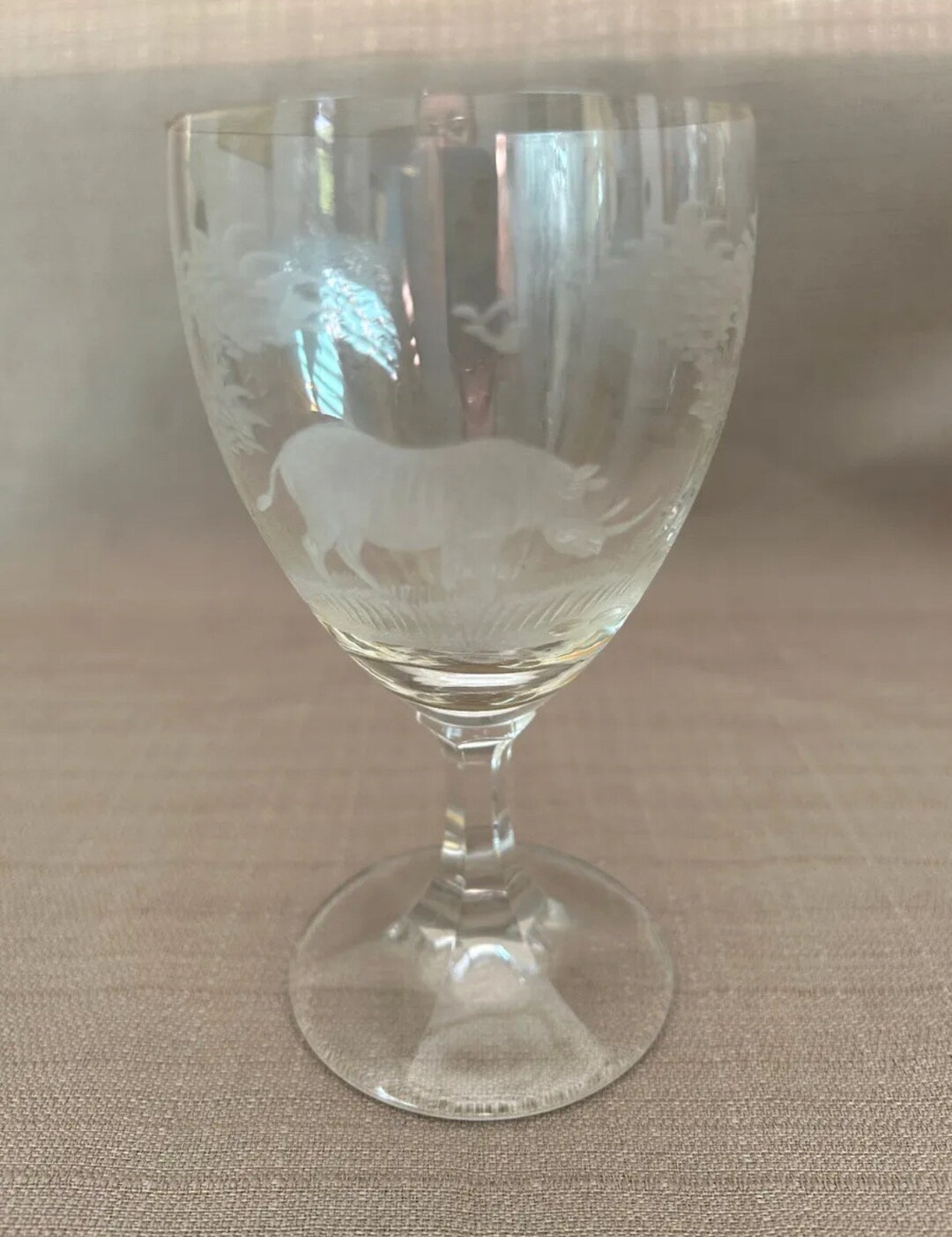 Vintage Kenyan-african Queen Lace Etched Rhinoceros Port Wine Glass - Etsy