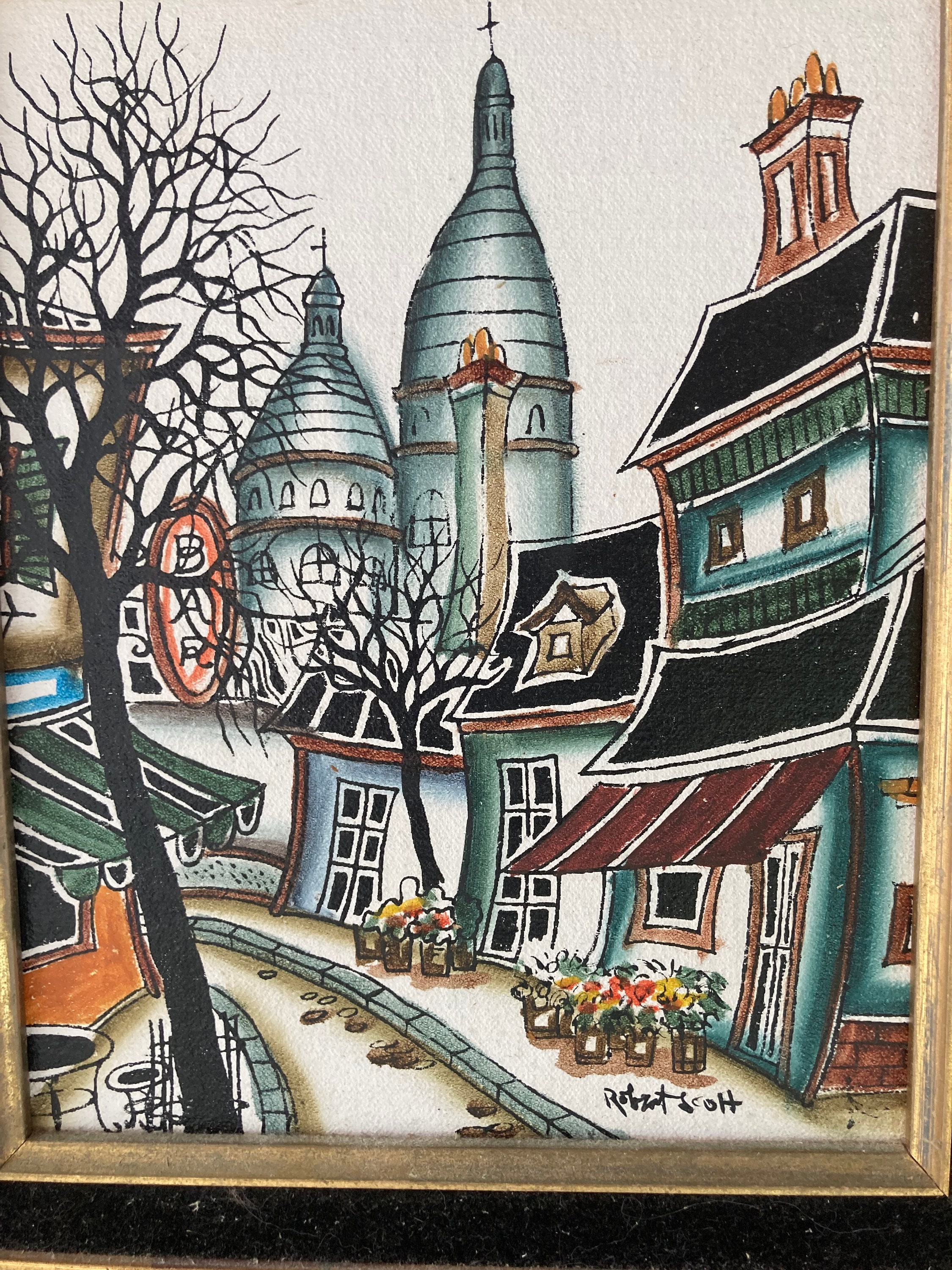 Original Artist Signed Robert Scott Paris Street Scene Oil Painting - Etsy