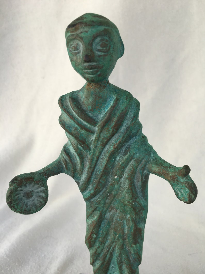 Vintage Bronze Monk Holy Man Art Sculpture Figure - Etsy