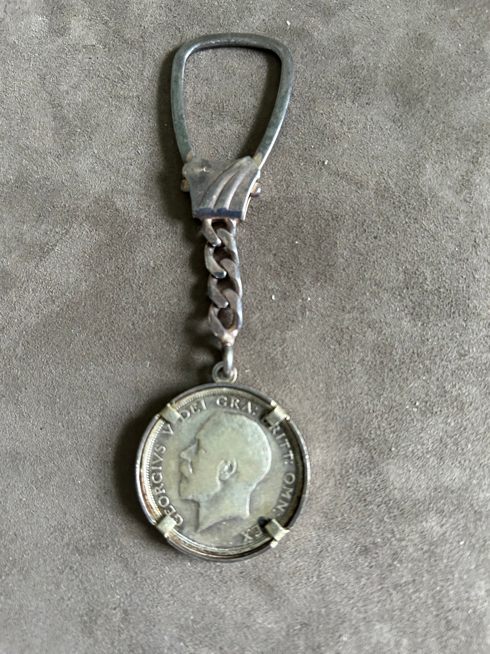 Antique Silver 1912 Georgivs V Dei Gra Britt Omn Rex Fid Def Ind Half ...