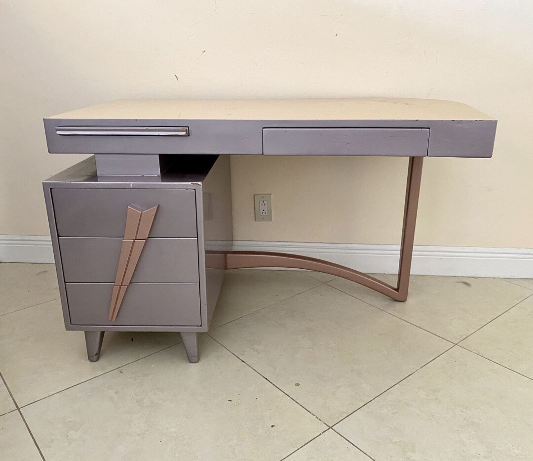 1960s Vintage Space Age Style Office Desk - Etsy